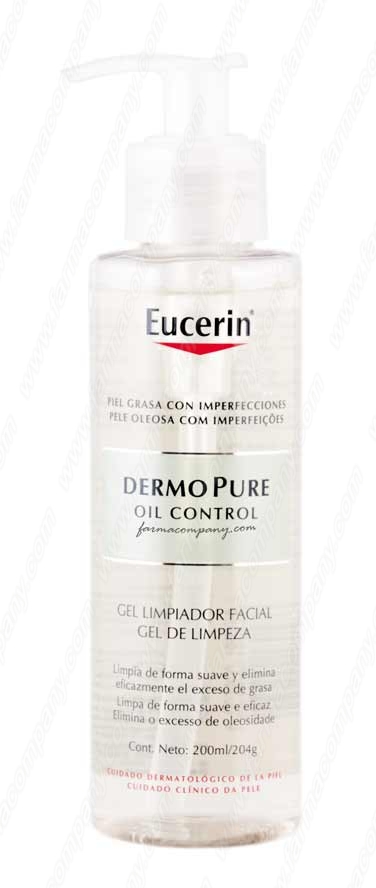 Eucerin DermoPure Oil Control Gel Limpiador Facial 200 Ml