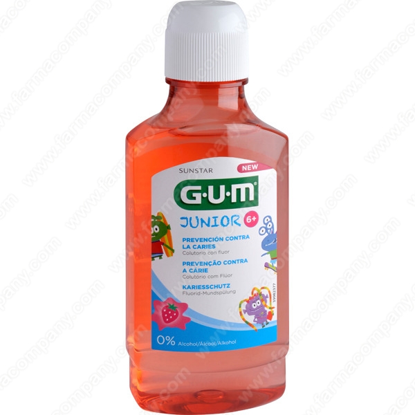 Gum Colutorio Junior Fresa 6+ 300ml